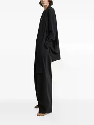 TOTEME Draped Scarf Blouse - Black