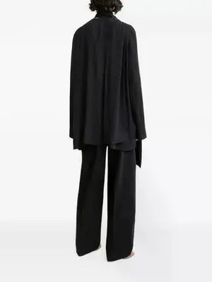 TOTEME Draped Scarf Blouse - Black