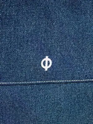 SAMSOE SAMSOE Logo-print Denim Tote Bag