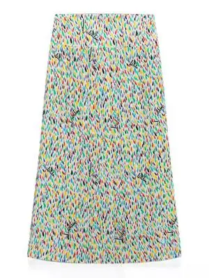 Valentino Garavani Logo-print Midi Skirt - White