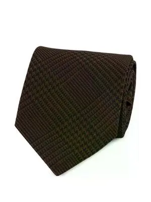 TOM FORD Houndstooth Silk Neck Tie