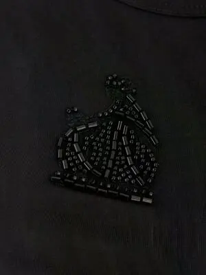 LANVIN Bead-embellished Cotton Top