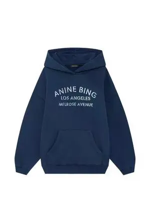 ANINE BING Harvey Logo Detail Hoodie