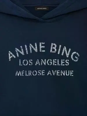 ANINE BING Harvey Logo Detail Hoodie