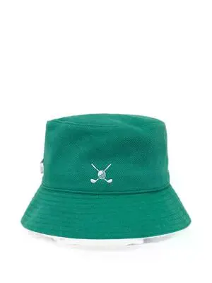 KANGOL Reversible Logo-embroidered Bucket Hat - Green
