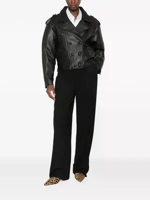 BLAZÉ MILANO Double-breasted Leather Jacket