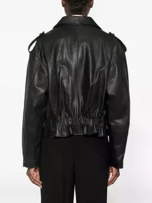 BLAZÉ MILANO Double-breasted Leather Jacket