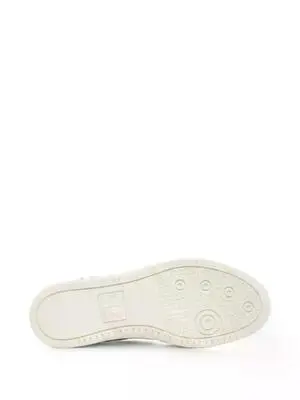 Armani Exchange Perforated-logo Leather Sneakers
