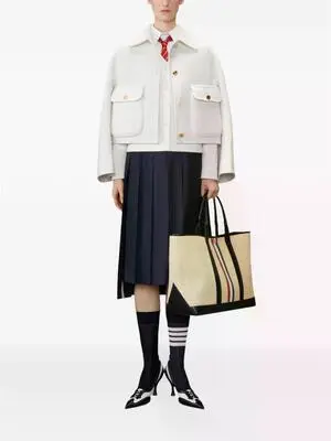 Thom Browne 4-bar Trompe L'oeil Cardigan - White