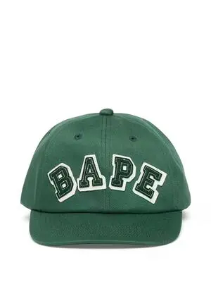 A BATHING APE Patchwork Baseball Cap - Green