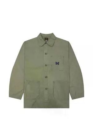 Needles Reversed Sateen Butterfly-embroidered Jacket - Green