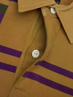 SOUTH2 WEST8 Rugger Patterned Long-sleeve Polo Shirt