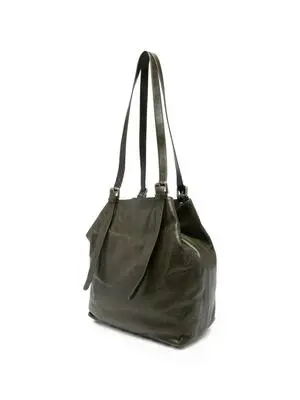 AUTENTICA 504 Leather Shoulder Bag With Buckle Detail