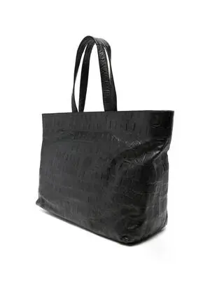 AUTENTICA 504 Croc-effect Leather Shoulder Bag