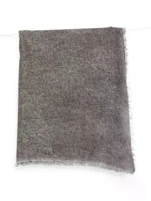Avant Toi Frayed-edge Scarf - Grey