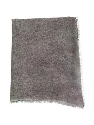 Avant Toi Frayed-edge Scarf - Grey