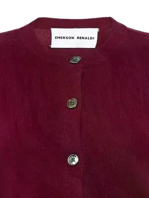 EMERSON RENALDI Burgundy Knitted Cardigan