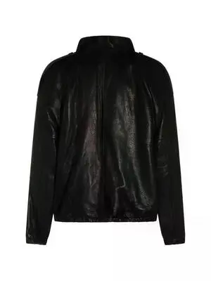 Saint Laurent Crinkled-leather Jacket