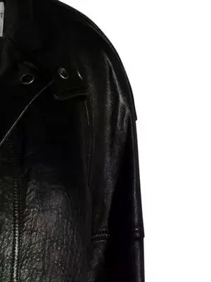 Saint Laurent Crinkled-leather Jacket