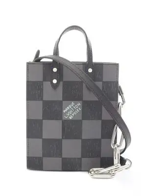 LOUIS VUITTON 2021 Xs Sac Plat Damier Tote Bag - Black