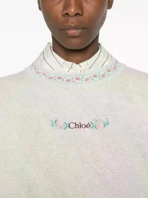 Chloé Floral-embroidered Sweatshirt