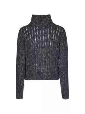 Brunello Cucinelli Sequin-embellished Open-knit Cardigan