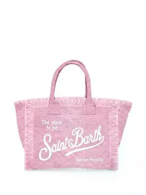 MC2 SAINT BARTH Vanity Fringe-trim Tote Bag - Pink
