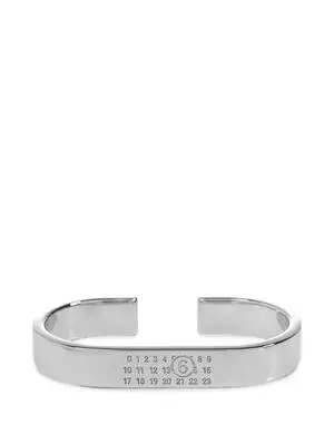 MAISON MARGIELA Tone Logo Engraved Double Rings