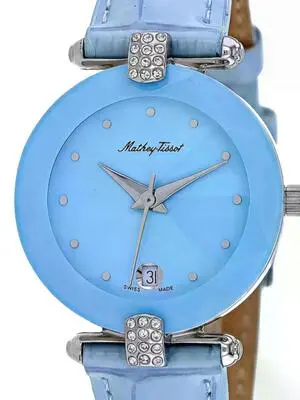 MATHEY TISSOT Pyramide 33mm Watch With Crystal-embellished Lugs