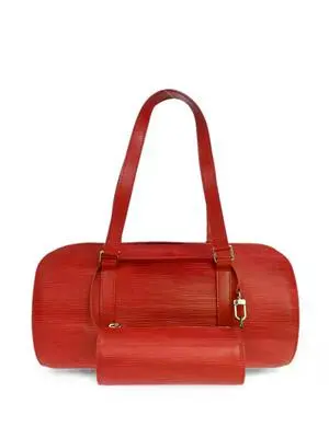 LOUIS VUITTON 2008 Soufflot Tote Bag - Red