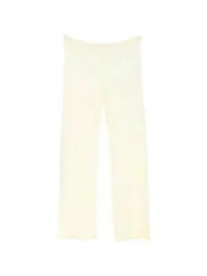 Oseree Lace Drawstring Beach Trousers - Yellow