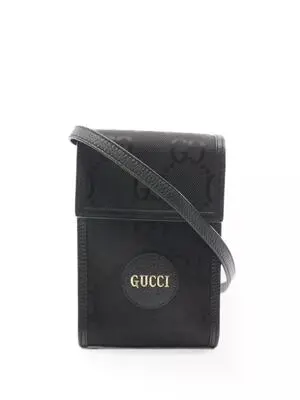Gucci Off The Grid Gg Pattern Mini Bag - Black