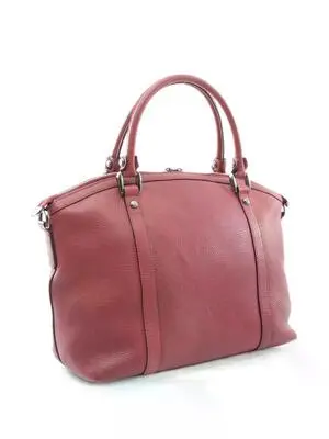 Gucci Interlocking G Leather Two-way Handbag