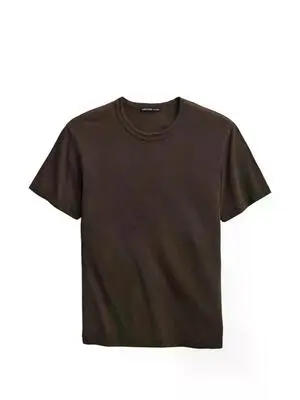 JAMES PERSE Crew-neck Short-sleeve T-shirt - Brown