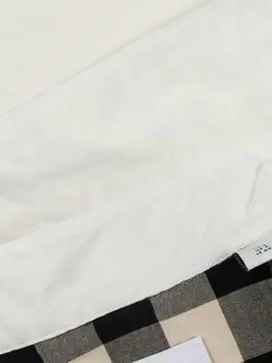 Burberry Check Pattern Cotton Button-down Shirt