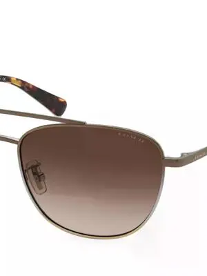 COACH Double-bridge Pilot Frame Sunglasses