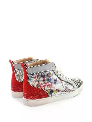 CHRISTIAN LOUBOUTIN No Limit F18 Flat Sequin Sneakers
