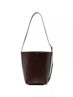 ANINE BING Medium Elly Leather Bucket Bag - Red