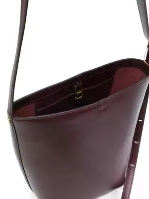 ANINE BING Elly Grained-leather Shoulder Bag