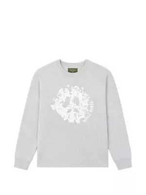 DENIM TEARS Peace Wreath Graphic-print T-shirt - Grey