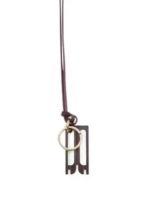 Victoria Beckham Dorian Logo-plaque Keyring - Red