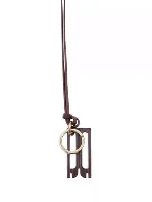 Victoria Beckham Dorian Logo-plaque Keyring - Red