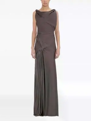 Victoria Beckham Posy Draped Maxi Gown