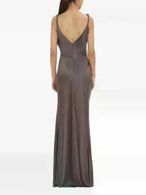 Victoria Beckham Posy Draped Maxi Gown