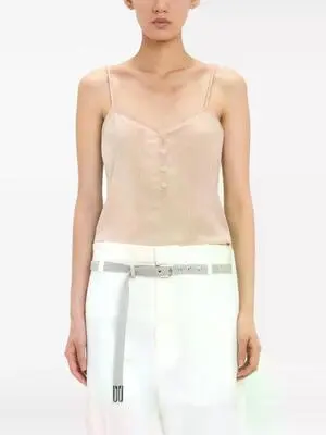 Victoria Beckham Rouleaux Pintucked Cami Top