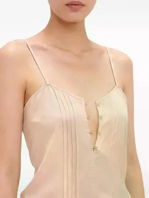 Victoria Beckham Rouleaux Pintucked Cami Top