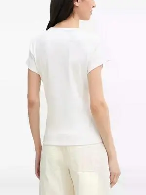 JOOP! Tineta Rhinestone-logo Ribbed T-shirt
