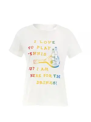 MOTHER Boxy Graphic T-shirt - White