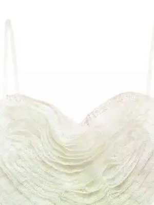 Dsquared2 Heart-shaped Ruffled Lace Top