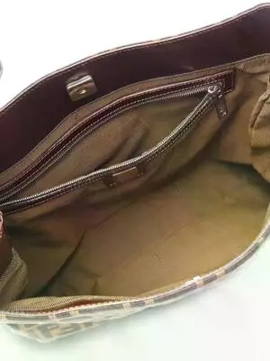 Fendi Zucca Tote Bag With Metal Top Handle